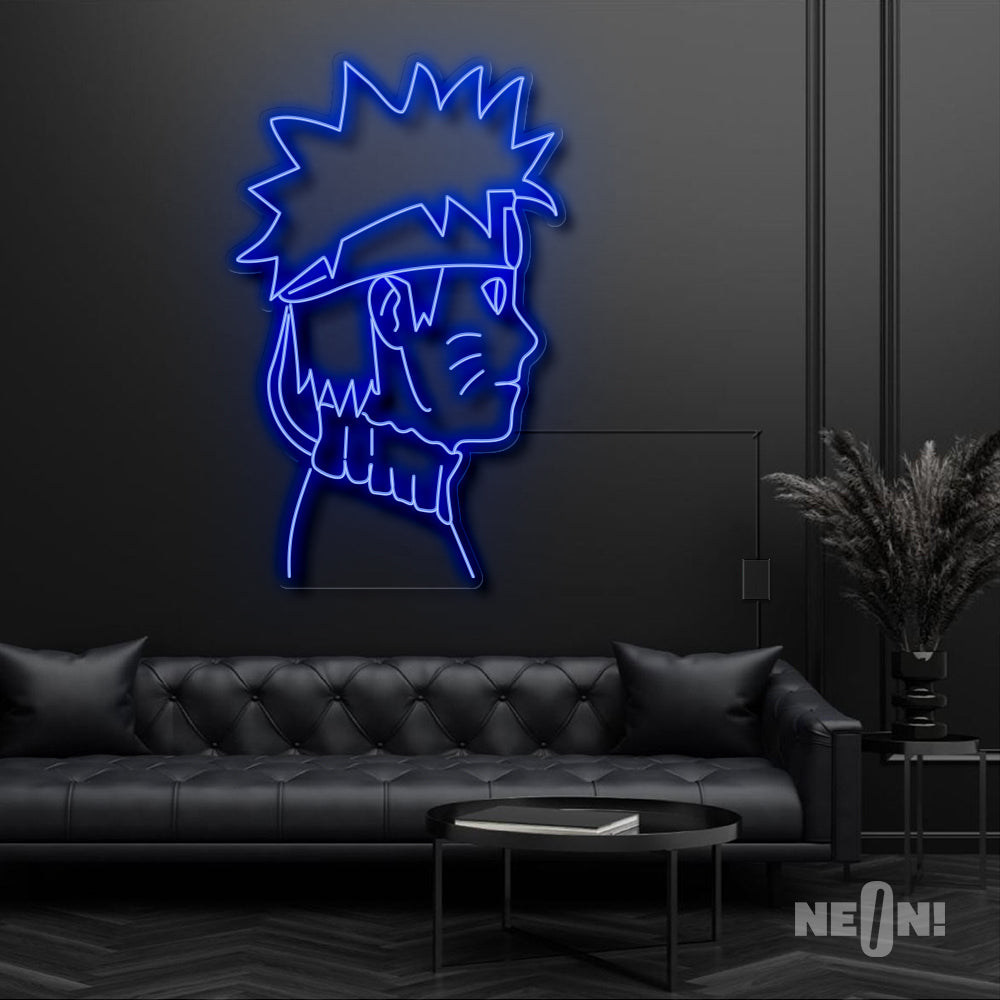 Naruto Side Profile LED Neon Sign | The Neon Store