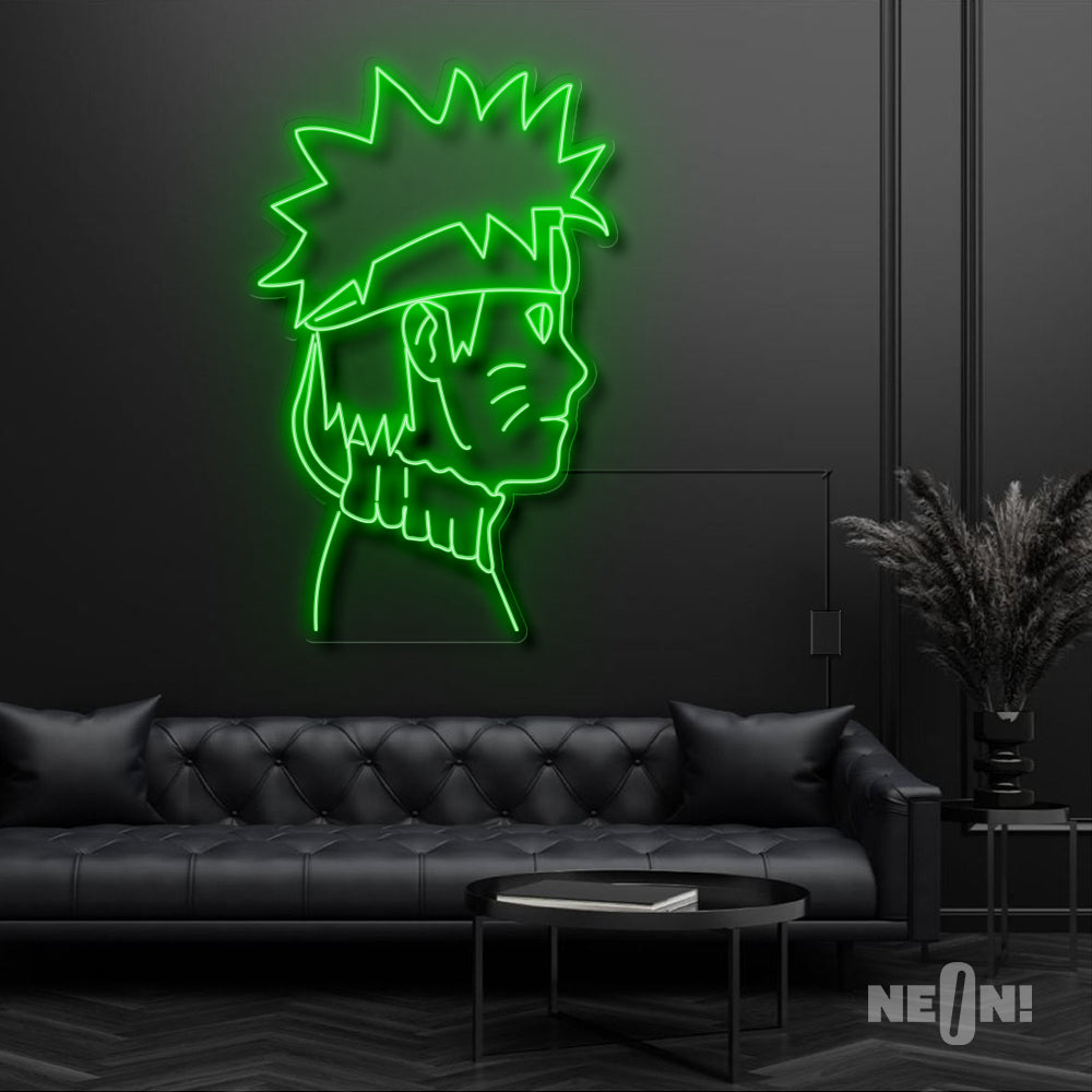 Naruto Side Profile LED Neon Sign | The Neon Store