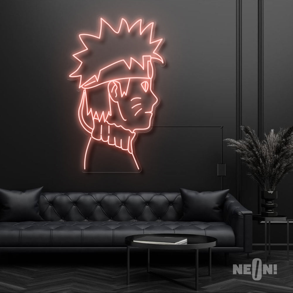 Naruto Side Profile LED Neon Sign | The Neon Store