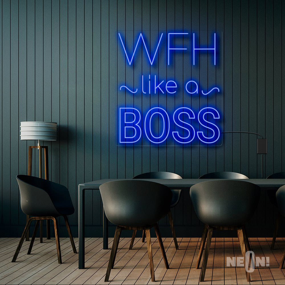 Order 'WFH Like A Boss' Neon Sign in Australia | The Neon Store