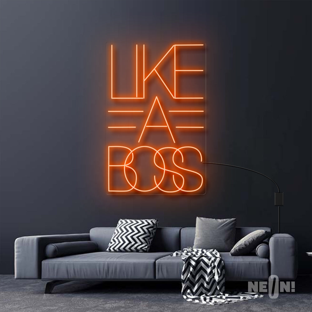 Order 'Like A Boss' Led Neon Sign in Australia | The Neon Store