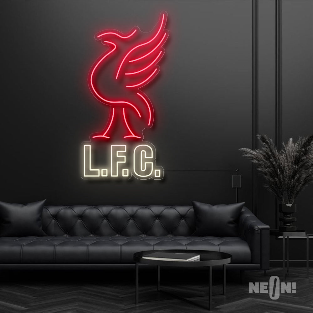 Buy 'LFC With Liverbird Logo' Led Neon Sign | The Neon Store